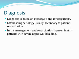 Upper git bleeding | PPT