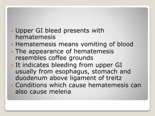 Upper gi tract bleed | PPT