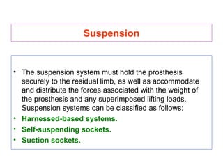 UPPER limb prosthesis for biomechanics study | PPT