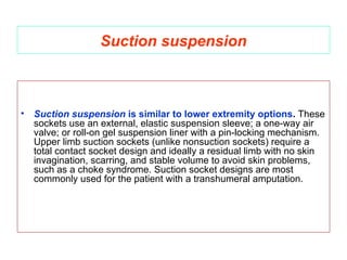 UPPER limb prosthesis for biomechanics study | PPT