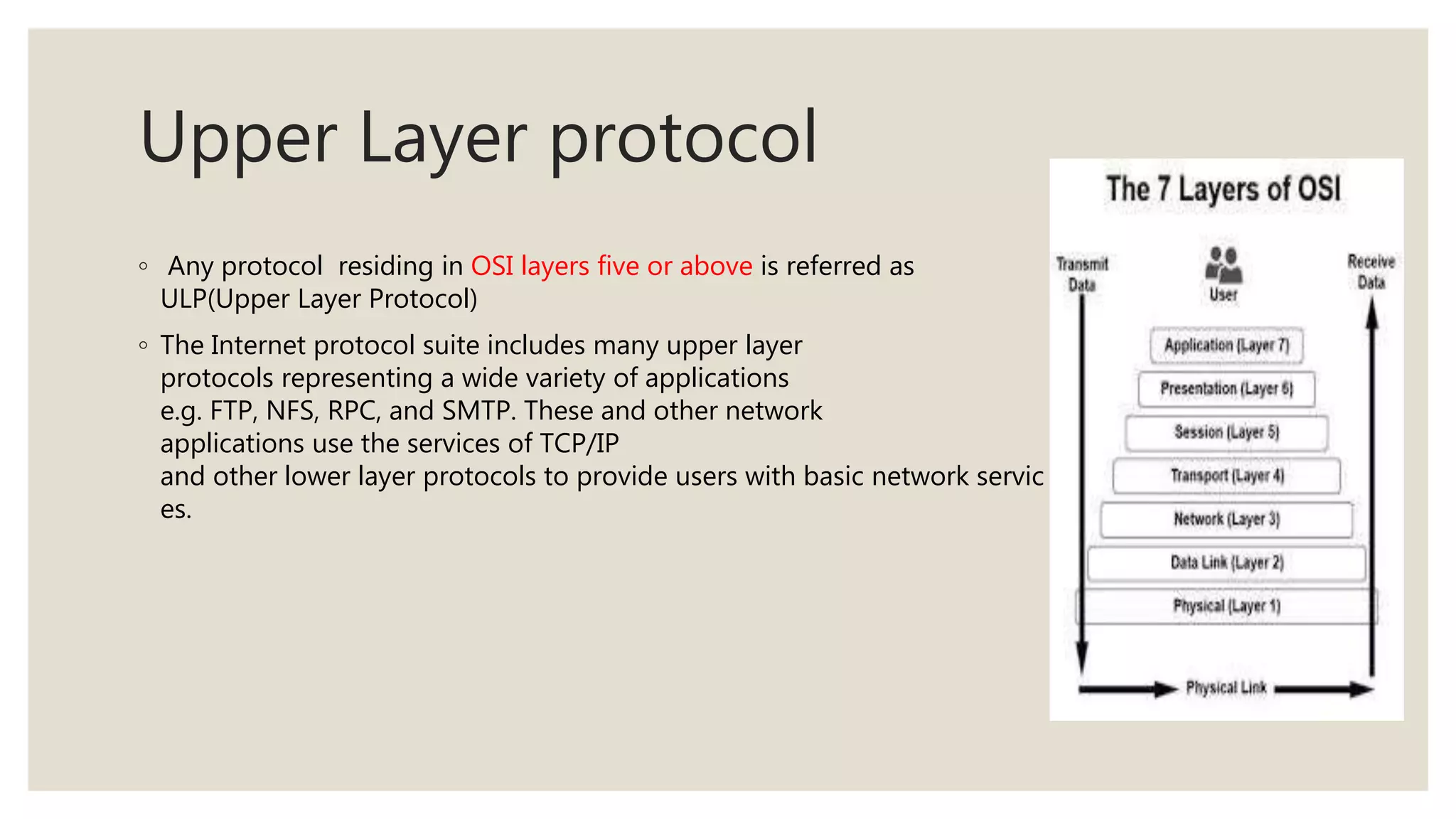 Upper layer protocol | PPT