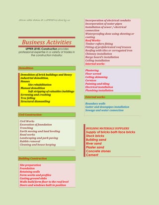 Upper level demolitions and building construction | PDF