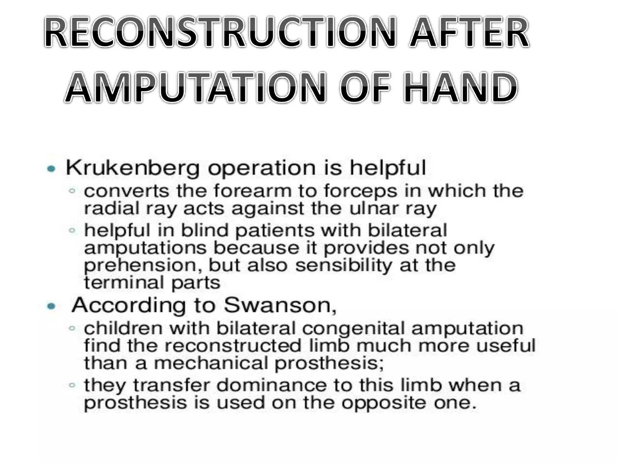 Upper Limb Amputation (Except Hand) by Dr. Arpan Chaudhary | PPTX