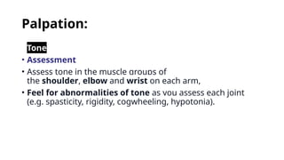 UPPER LIMB. Examination of strength of upper lomb pptx | PPTX