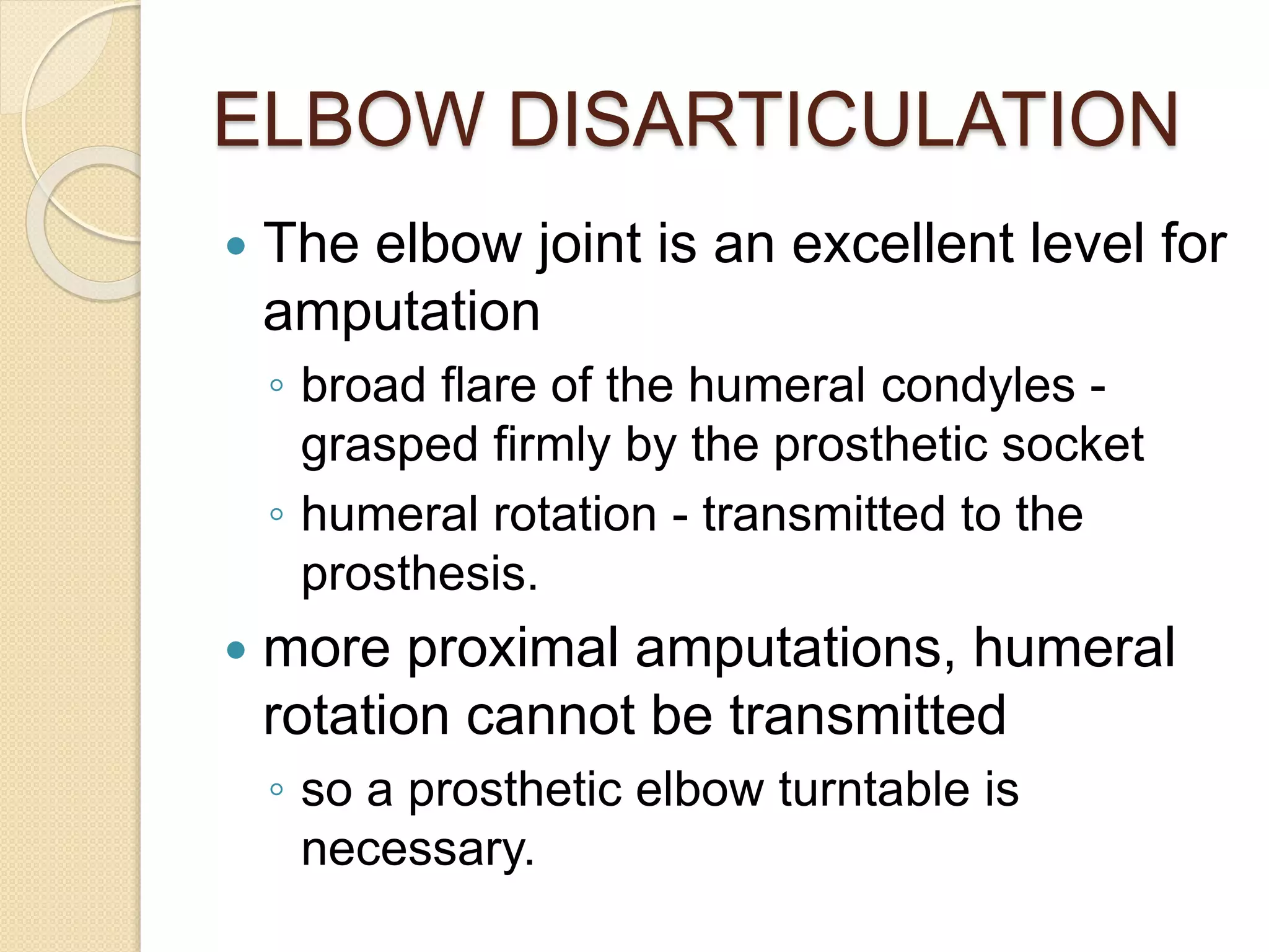 Upper Limb Amputations | PPTX