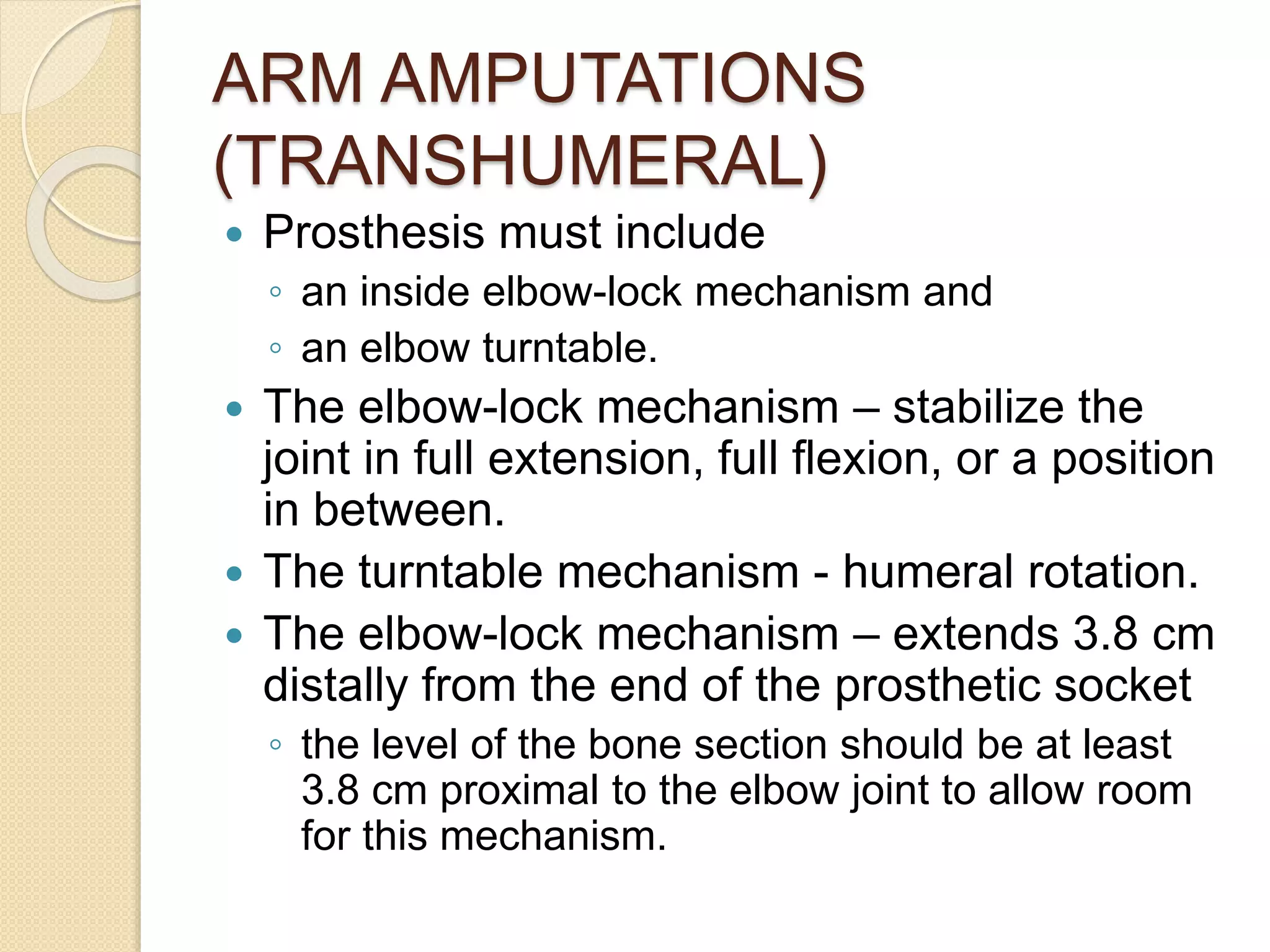 Upper Limb Amputations | PPTX