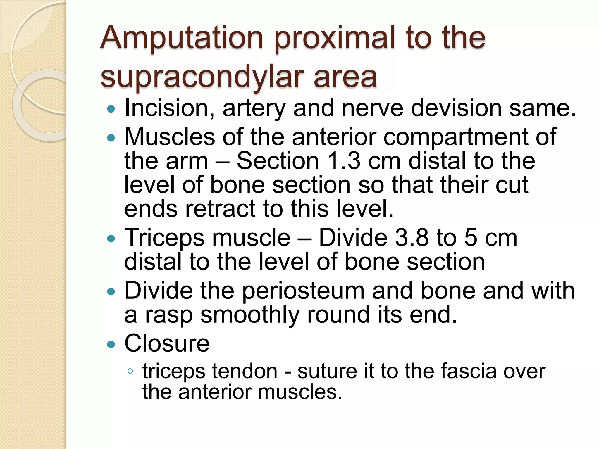 Upper Limb Amputations | PPTX
