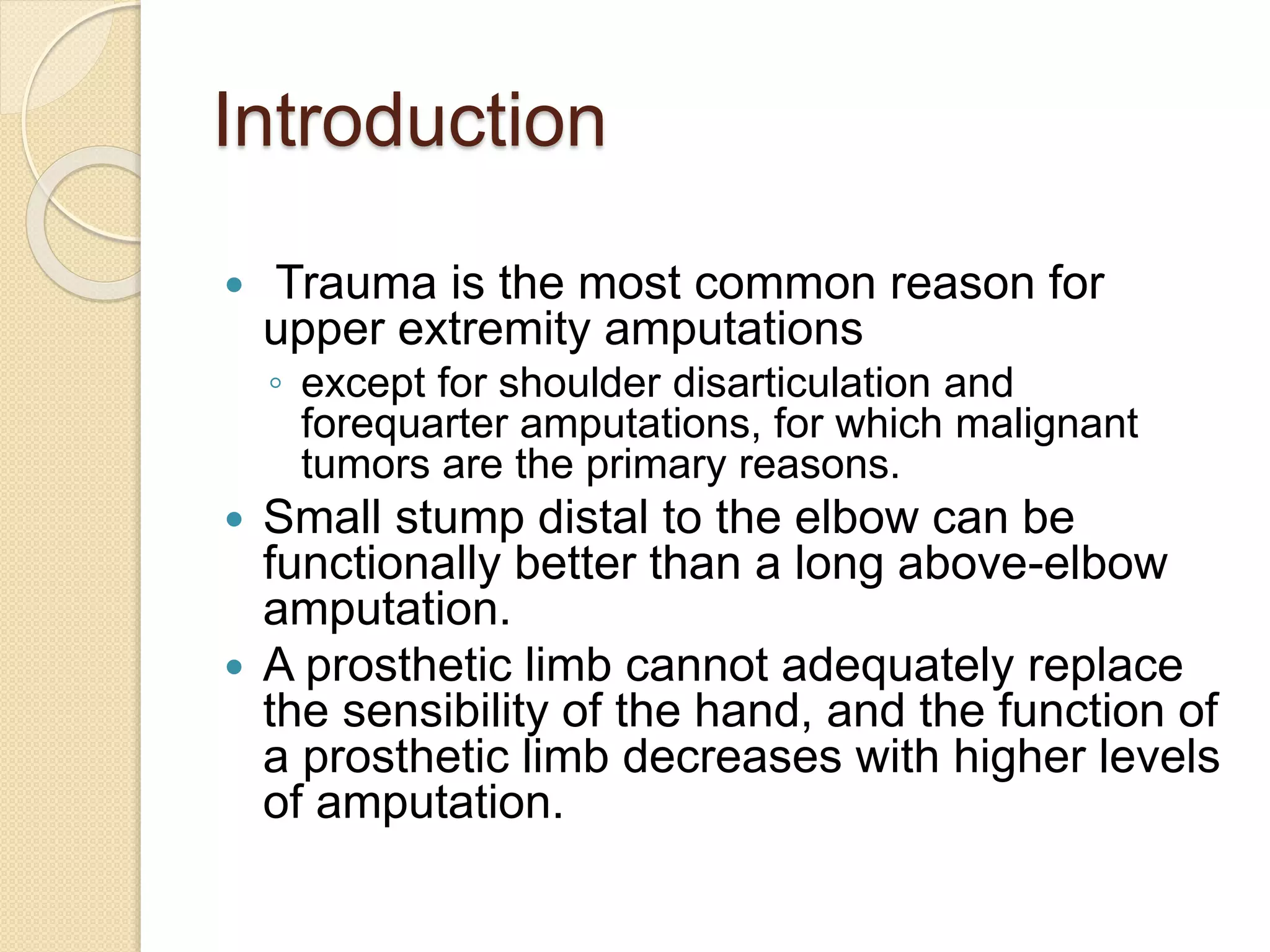 Upper Limb Amputations | PPTX