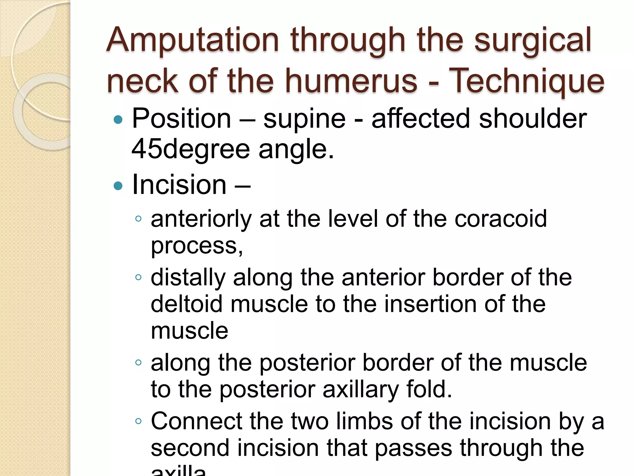 Upper Limb Amputations | PPTX