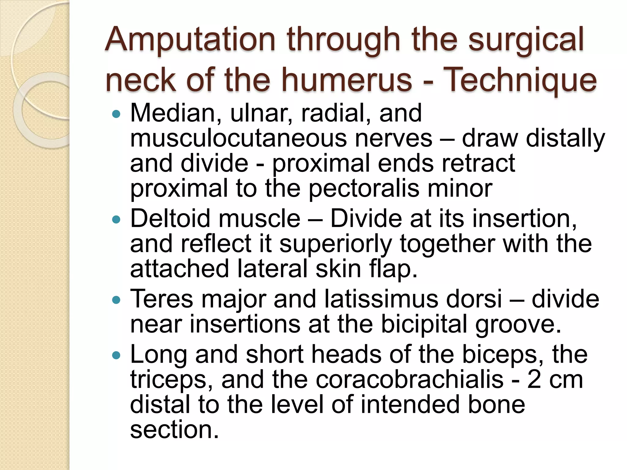 Upper Limb Amputations | PPTX
