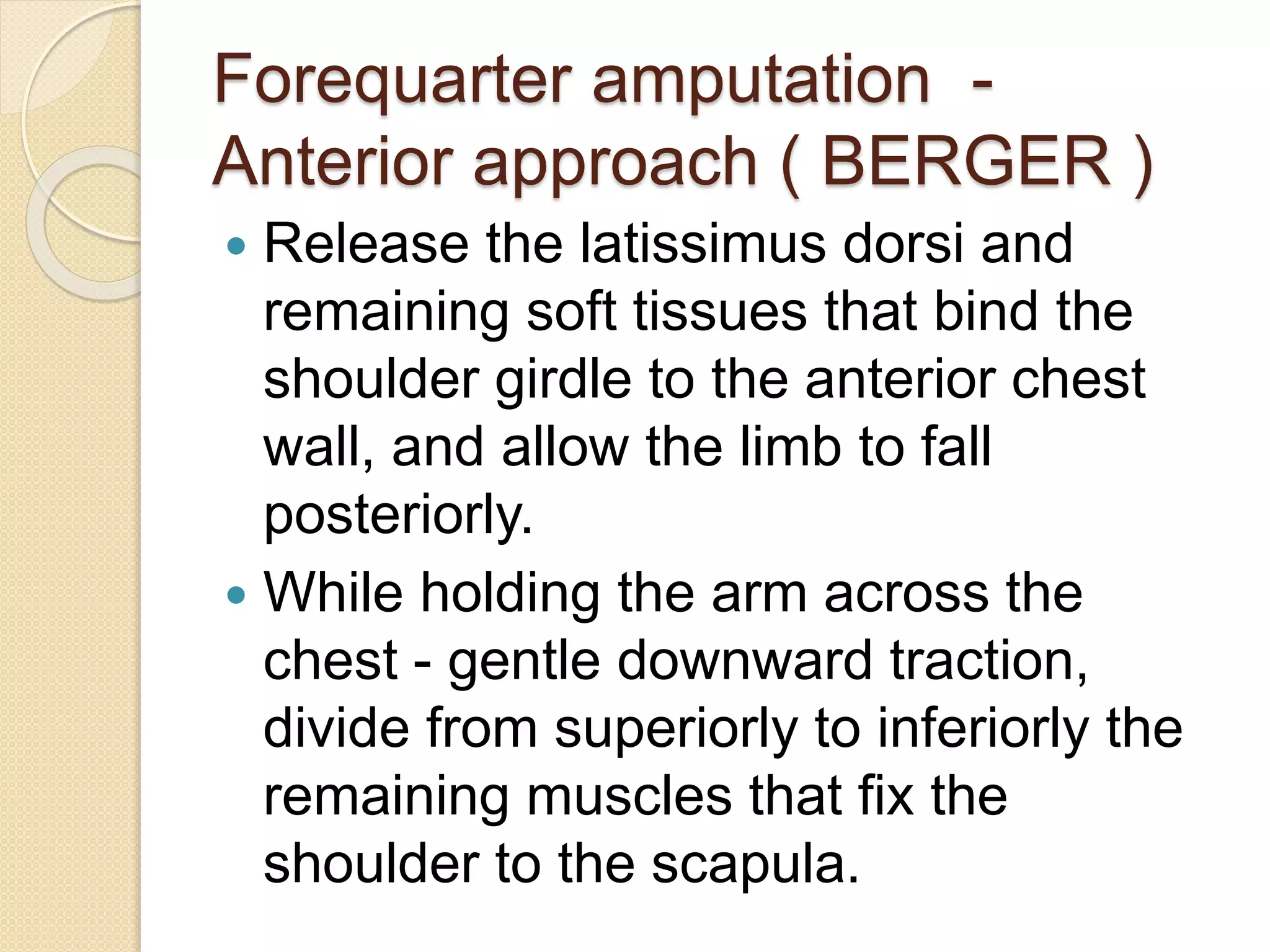 Upper Limb Amputations | PPTX