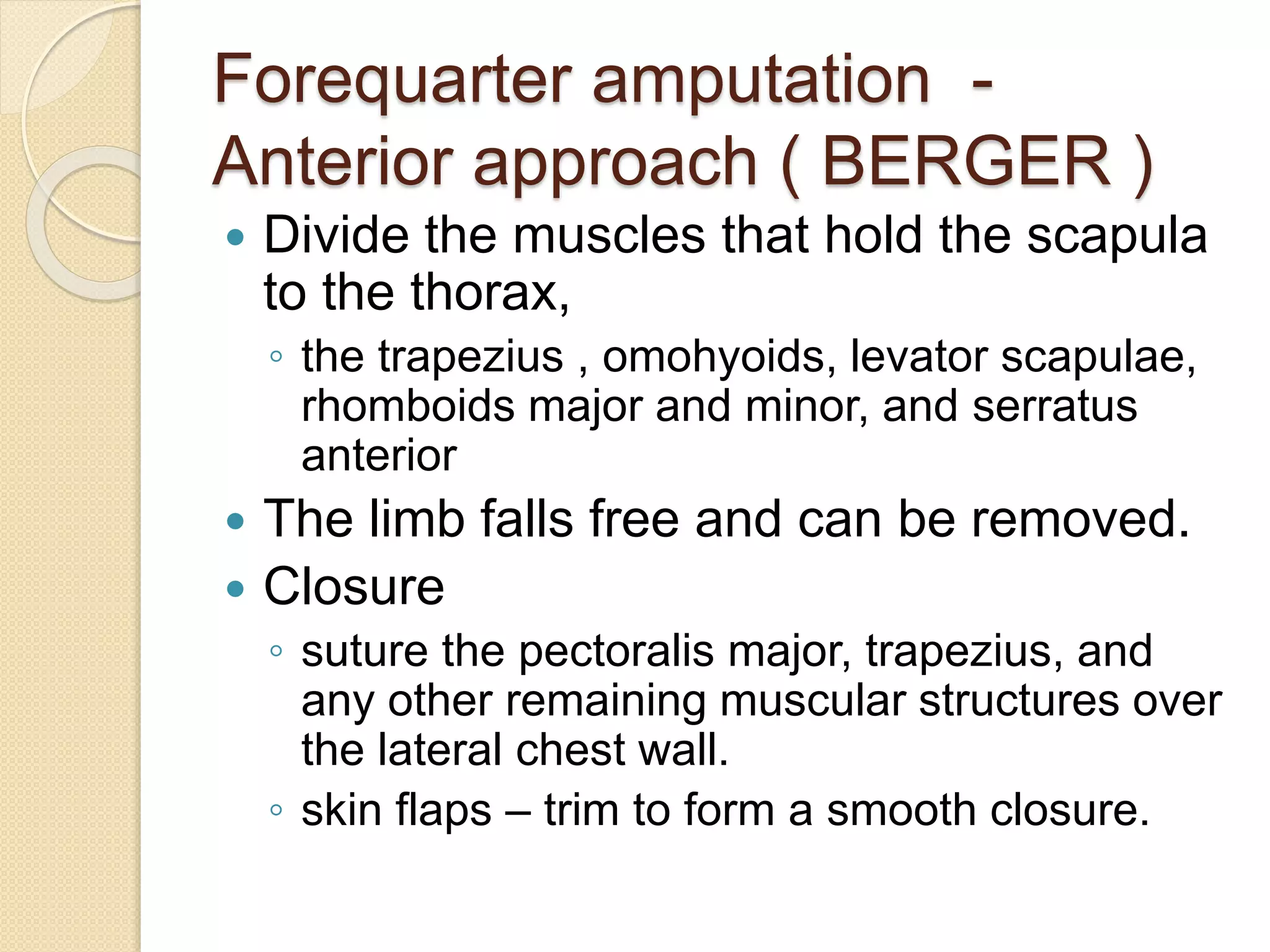 Upper Limb Amputations | PPTX