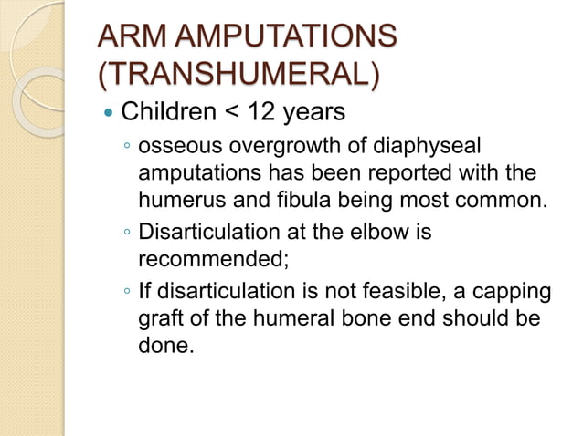 Upper Limb Amputations | PPTX
