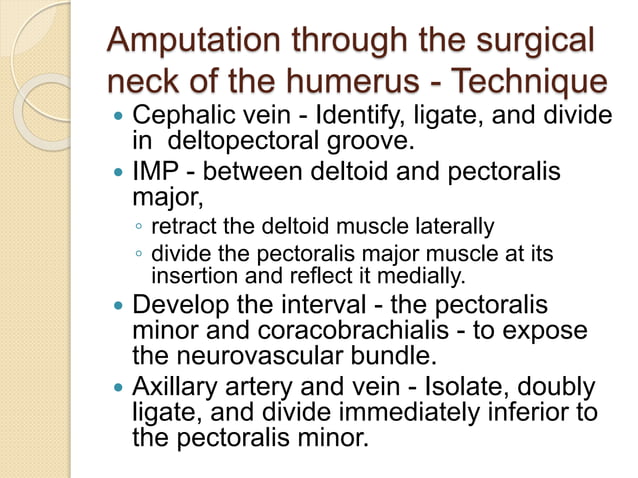 Upper Limb Amputations | PPTX