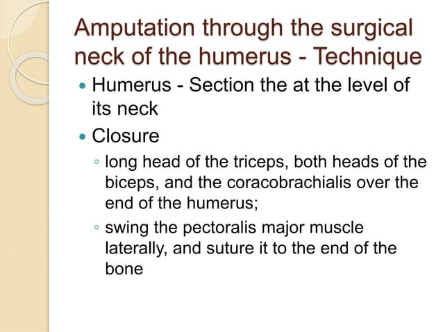 Upper Limb Amputations | PPTX