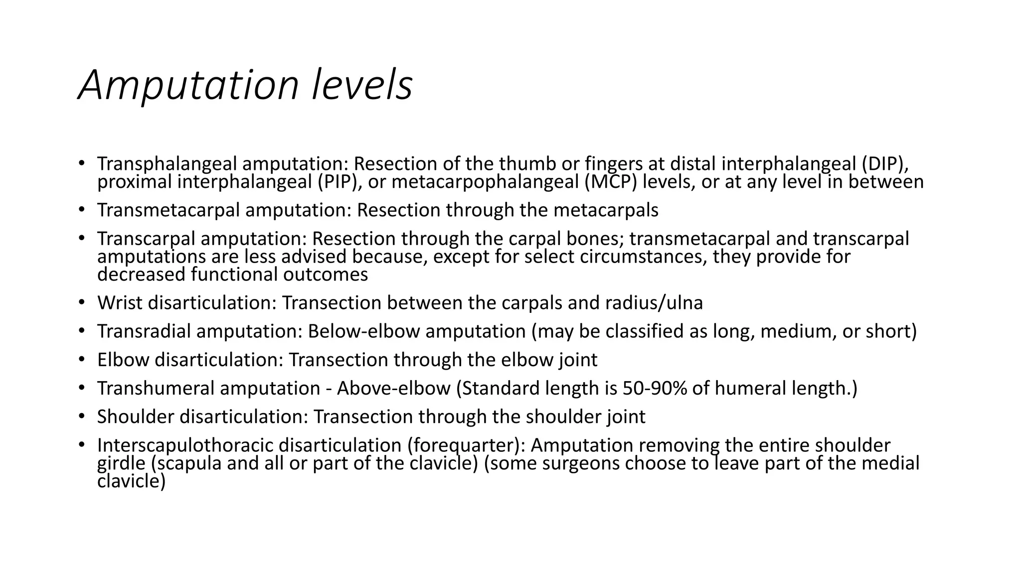 Upper limb amputation rehabilitation | PPTX