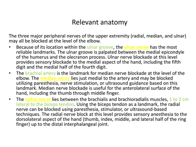 Upper limb blocks | PPT | First Aid | Injuries