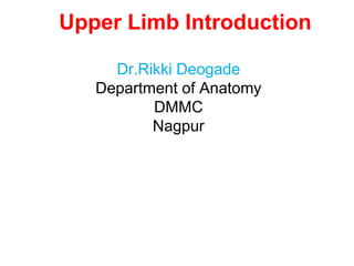 Upper limb full intro | PPT