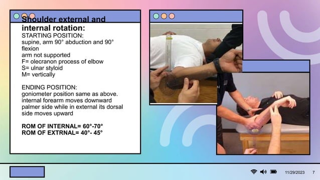 Upper limb GONIOMETRY.pptx | Free Download