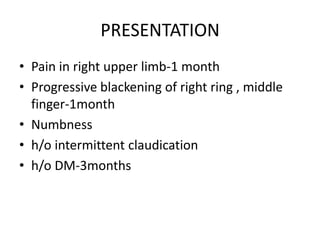 Upper limb ischemia | PPTX