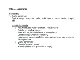 Upper limb ischemia | PPTX