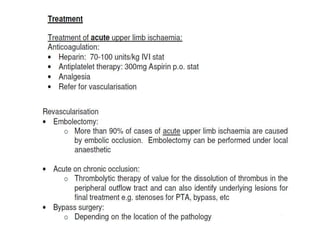 Upper limb ischemia | PPTX