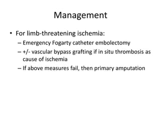 Upper limb ischemia | PPTX