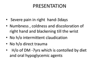 Upper limb ischemia | PPTX