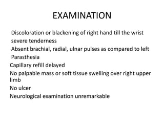 Upper limb ischemia | PPTX