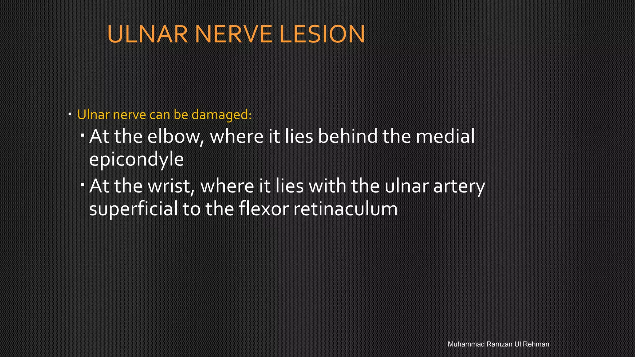 Upper limb nerve injuries | PPT