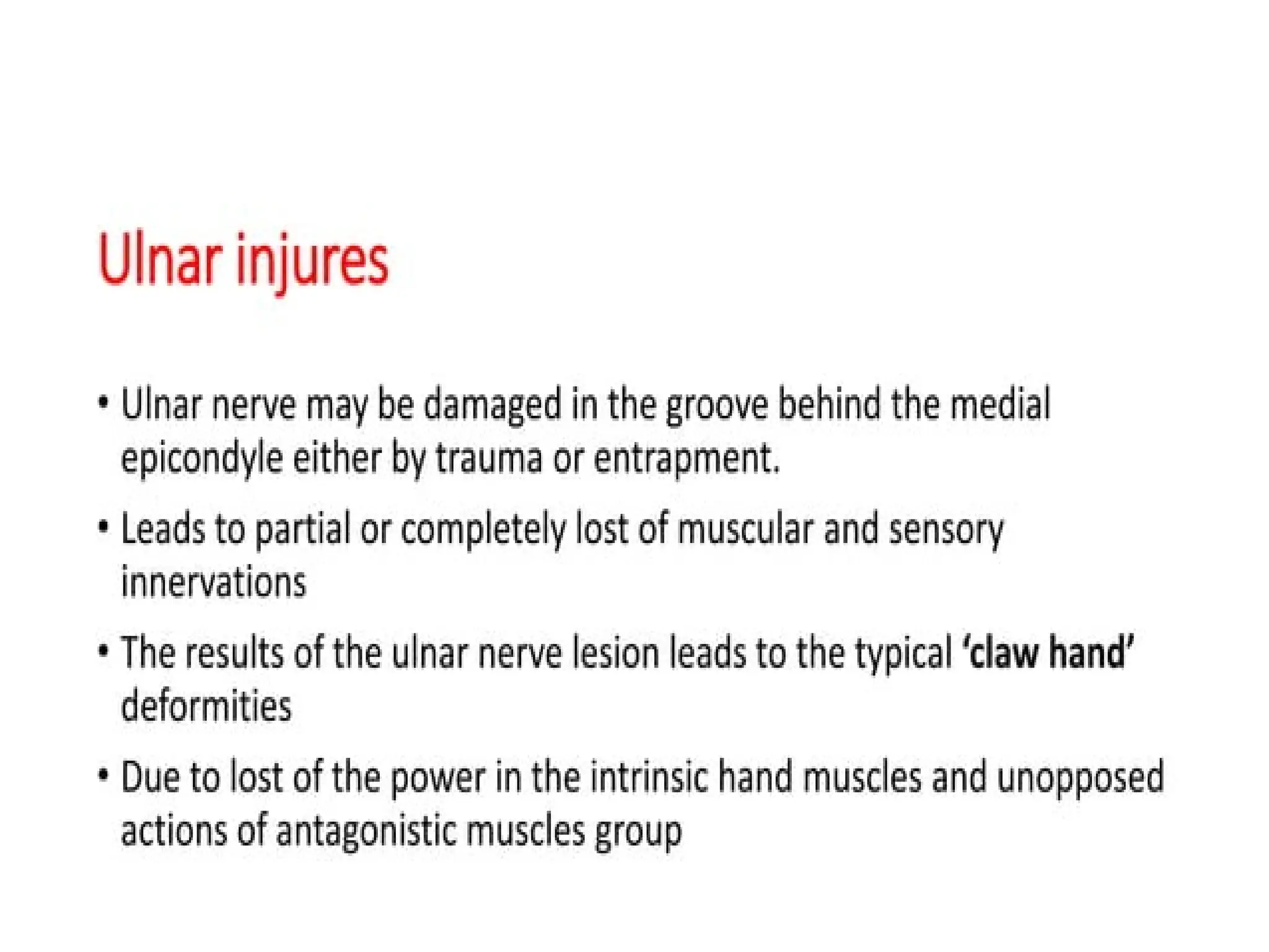upper limb nerve injuries caused , presentation | PPT