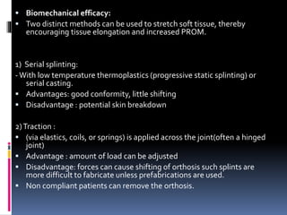 Upper limb orthosis | PPTX