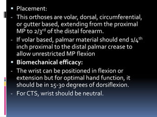 Upper limb orthosis | PPTX