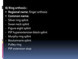 Upper limb orthosis | PPTX