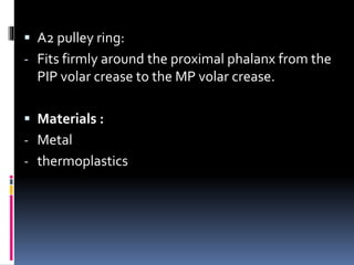 Upper limb orthosis | PPTX