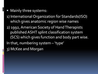Upper limb orthosis | PPTX
