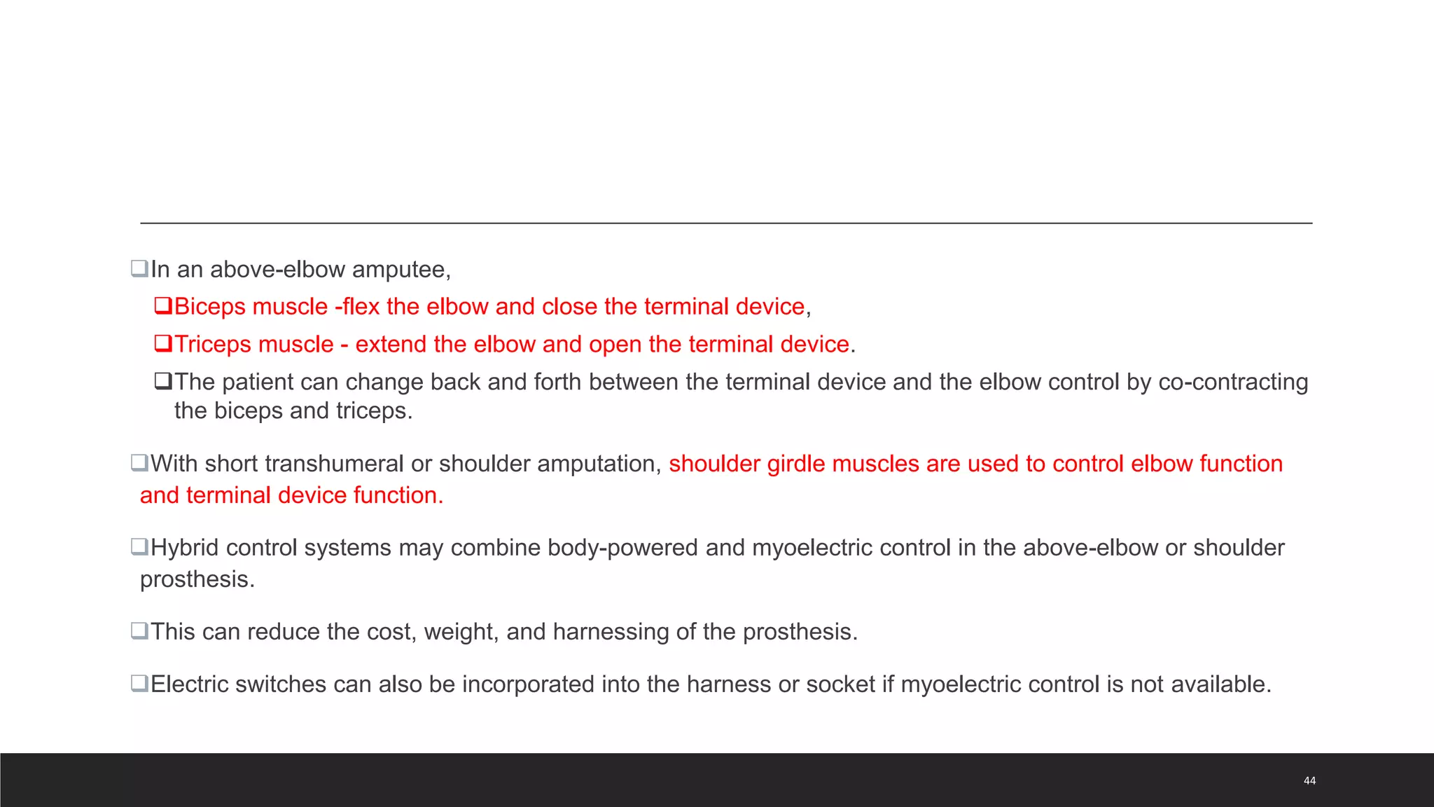 Upper limb prostheses | PPTX