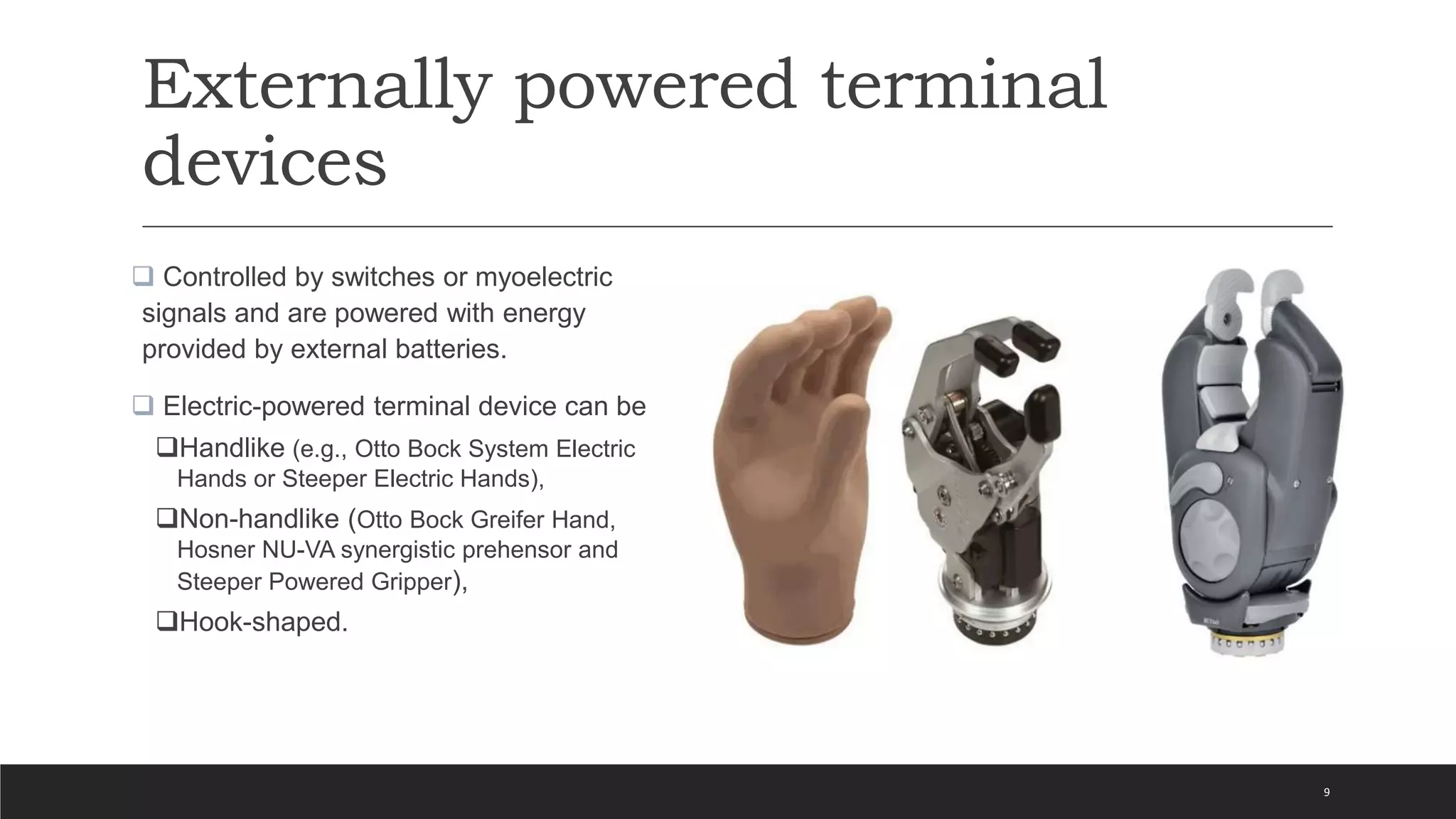 Upper limb prostheses | PPTX