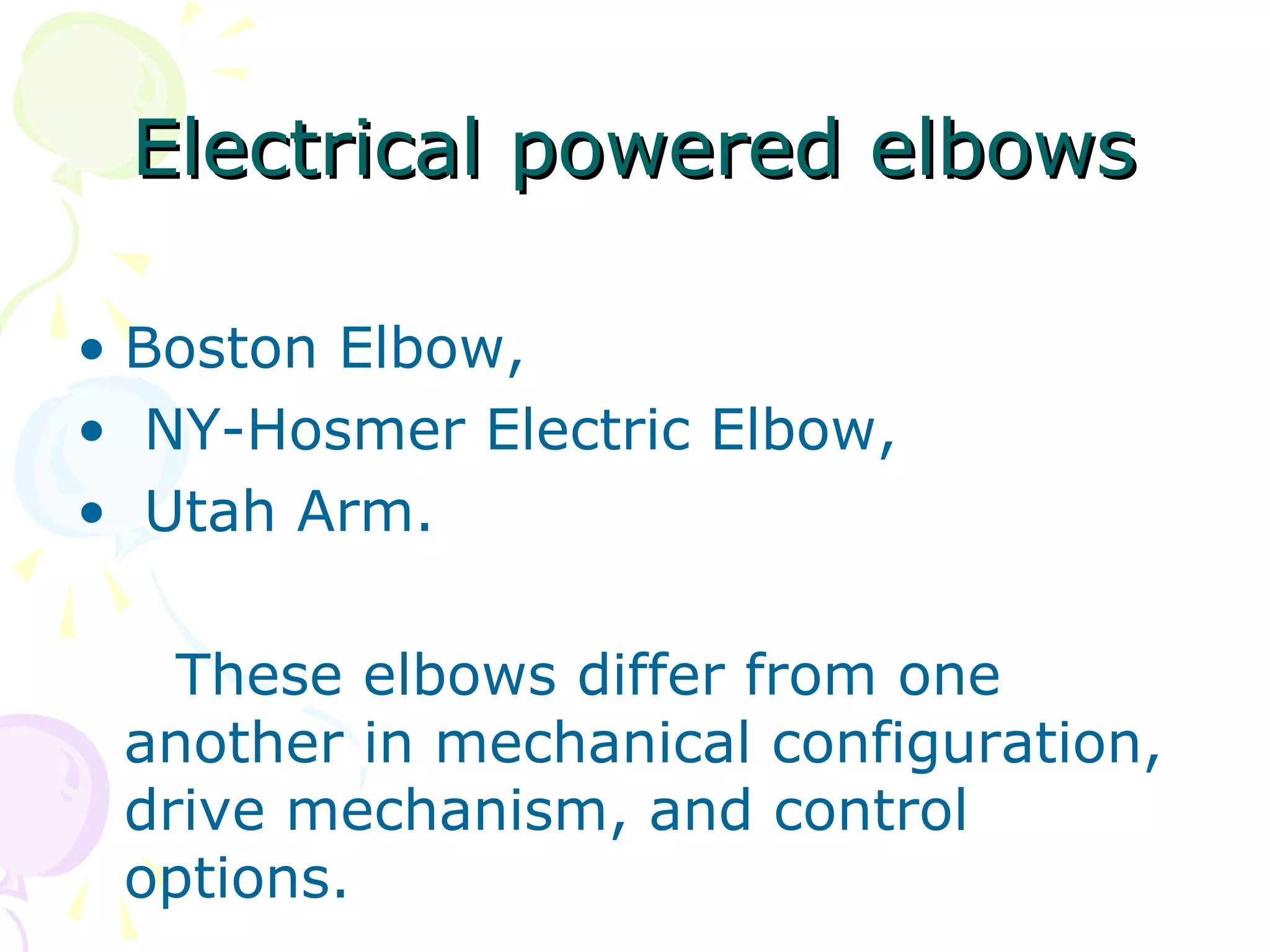 Upper limb prosthesis (pmr) | PPT