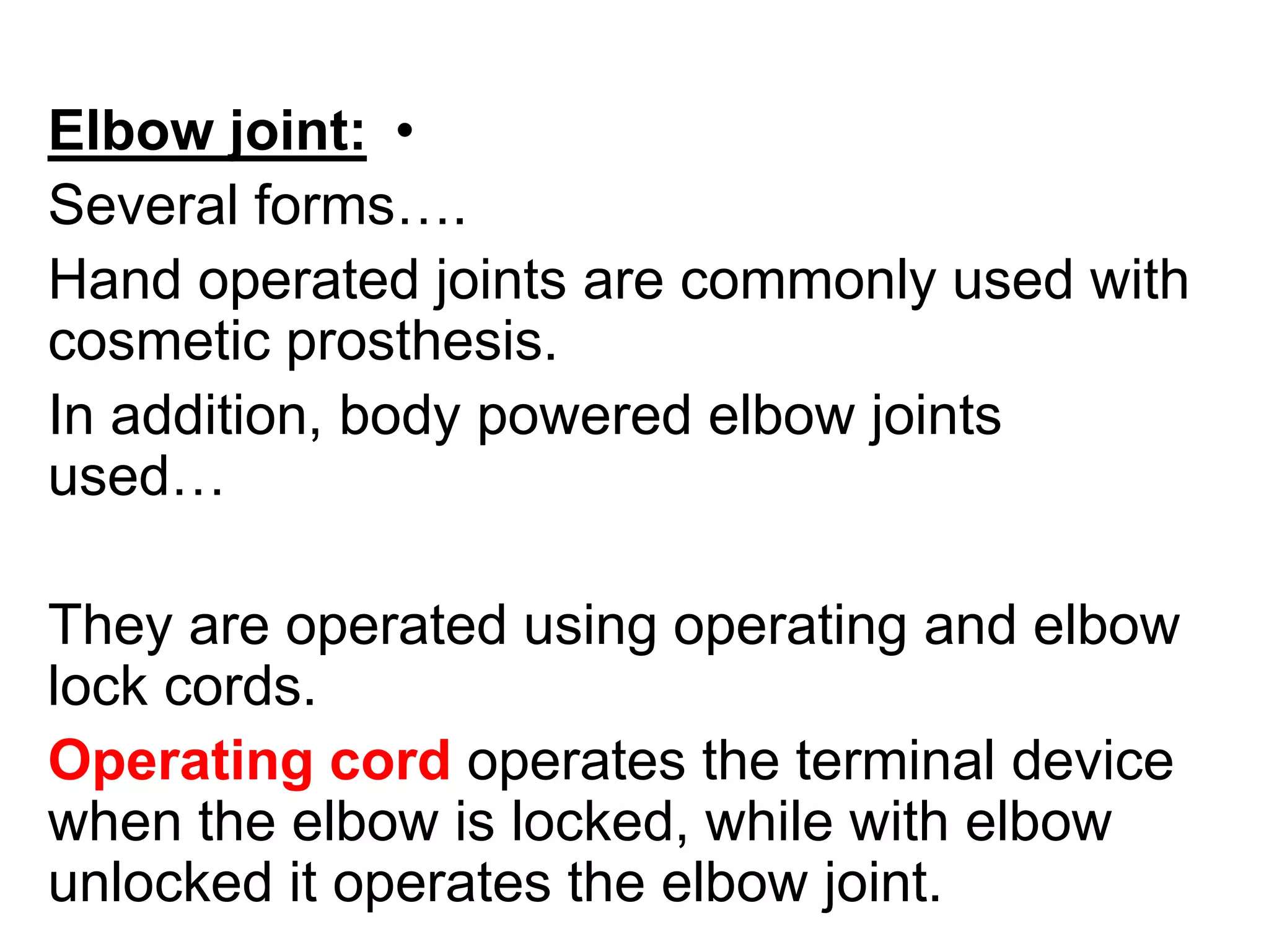 Upper limb prosthetics | PPT