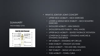 The Invisible Gym, Exercise Anytime Anywhere | PPTX