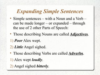 Upper Pri A - Key parts of speech and introduction to phrases | PDF ...