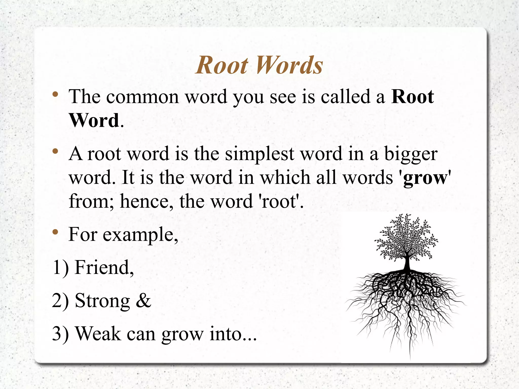 Upper Pri A - Prefixes, Roots and Suffixes | PPT