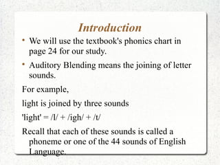 Upper primary auditory blend | PPT | Poetry | Books and Literature