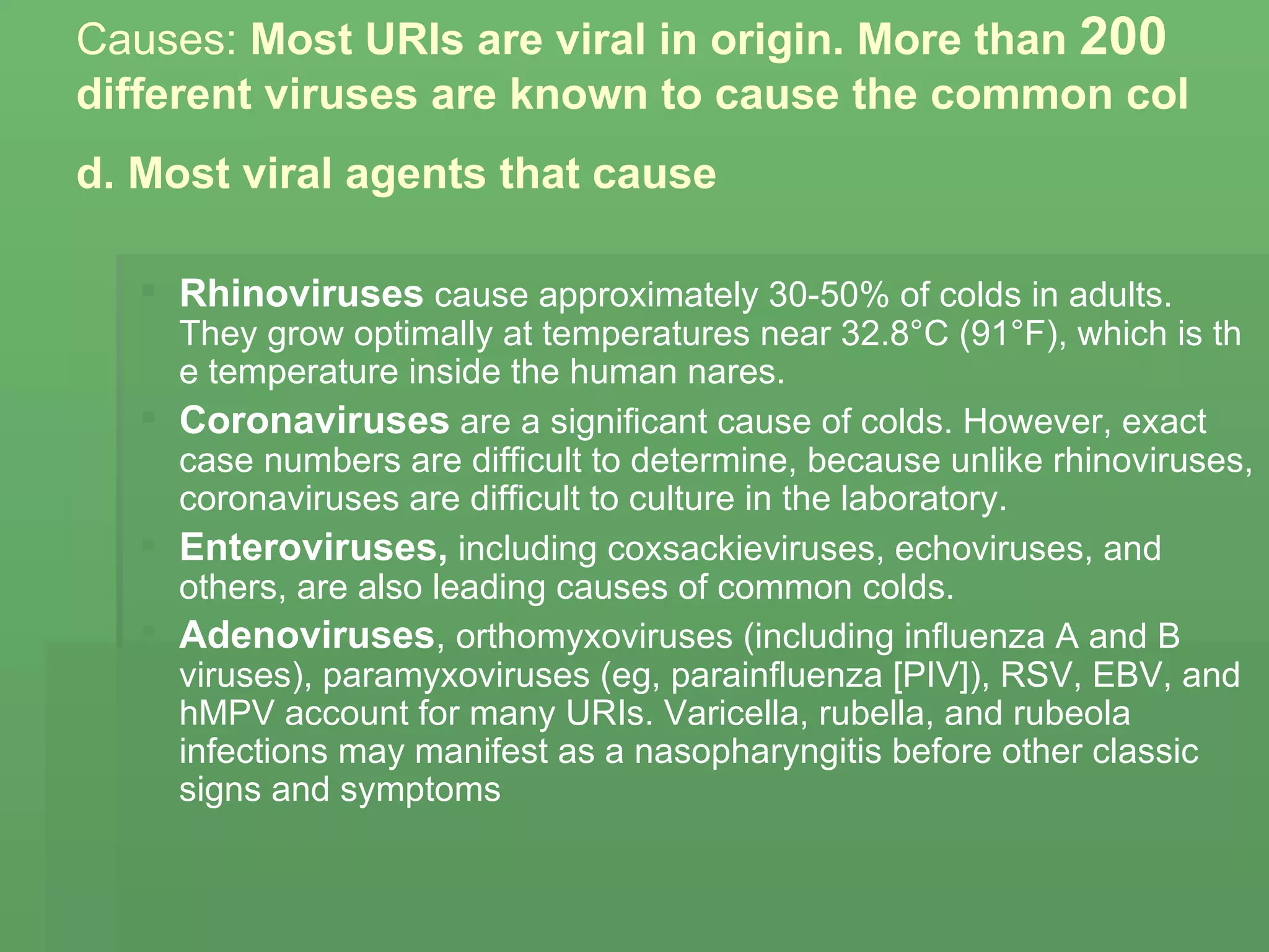 Upper Respiratory Tract Infection | PPT