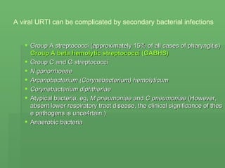 Upper Respiratory Tract Infection | PPT
