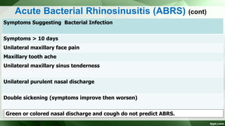 Upper Respiratory Tract Infection by Dr. Sookun Rajeev Kumar | PPTX