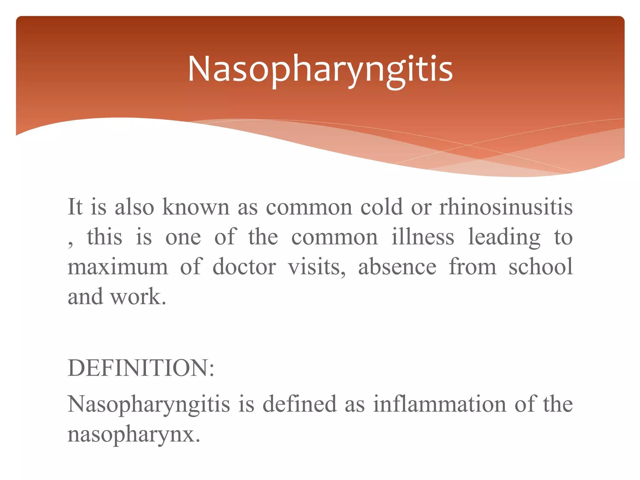 PEDIATRIC: Upper respiratory tract infectionS in children: SINUSITIS ...