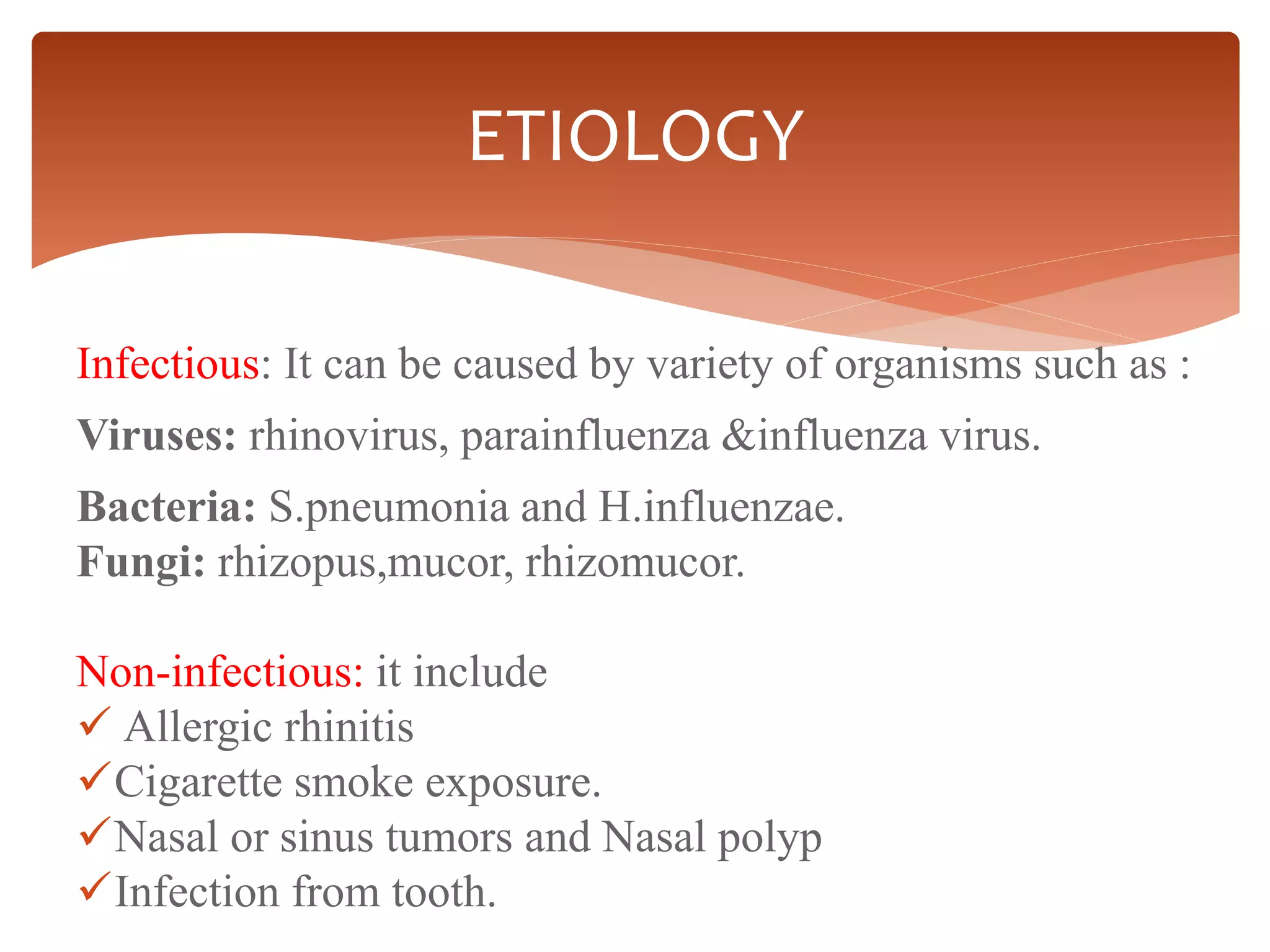 PEDIATRIC: Upper respiratory tract infectionS in children: SINUSITIS ...