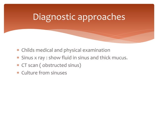 PEDIATRIC: Upper respiratory tract infectionS in children: SINUSITIS ...